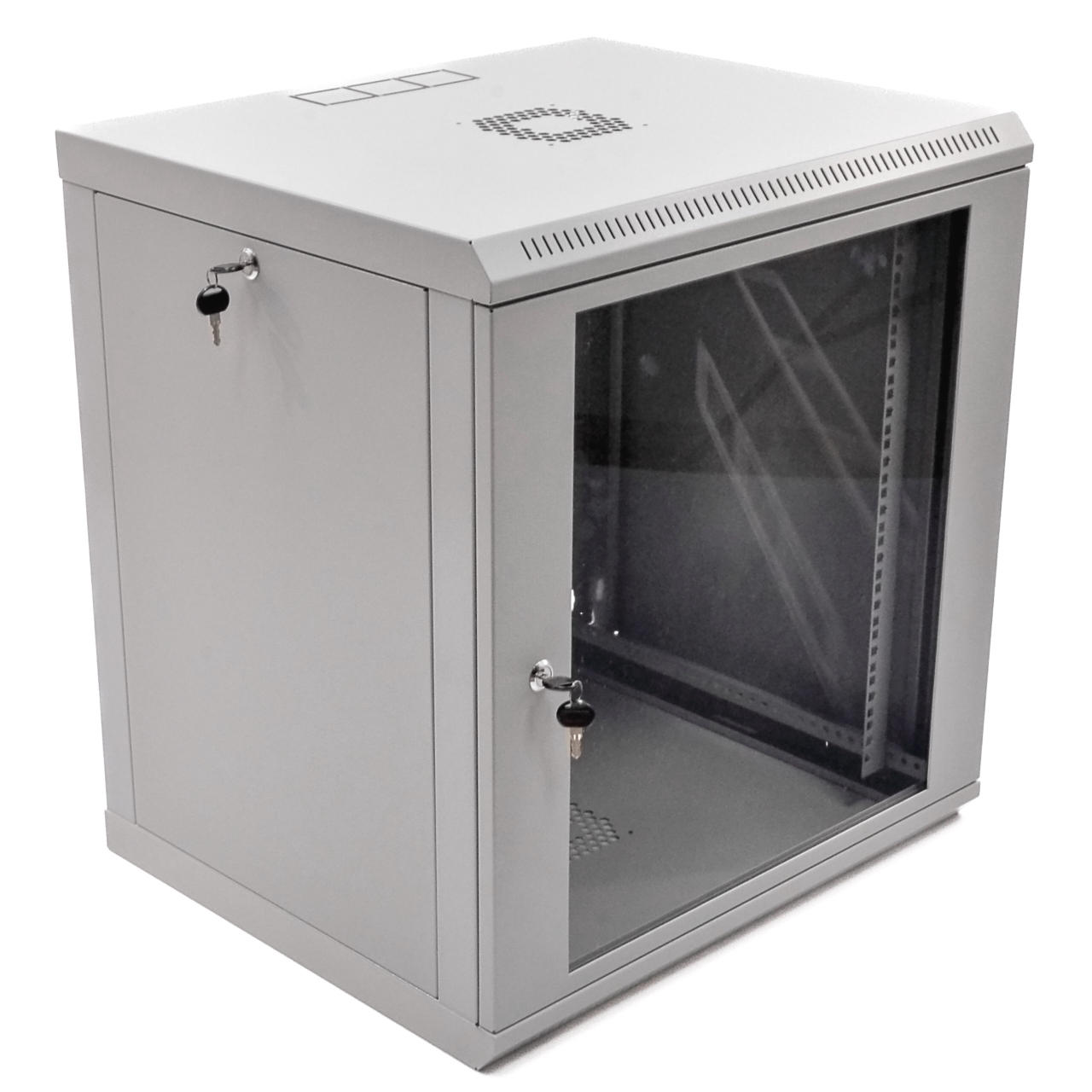 Шкаф 12U, 600х500х640 мм (Ш*Г*В), эконом, акриловое стекло, серый ...