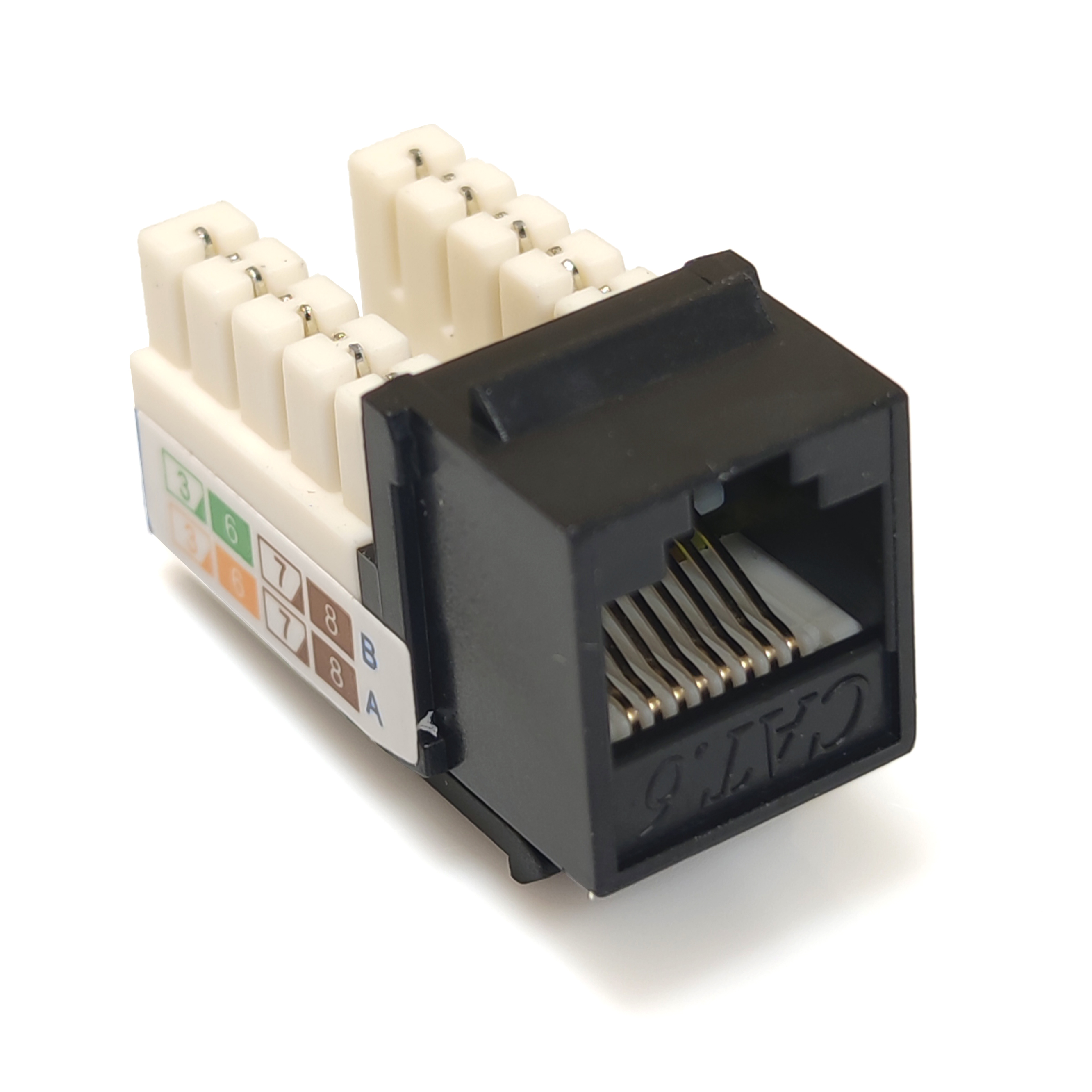Модуль KeyStone RJ45 UTP,кат.6, 110, Slim, W-16,6 мм,черный. - купить в ...