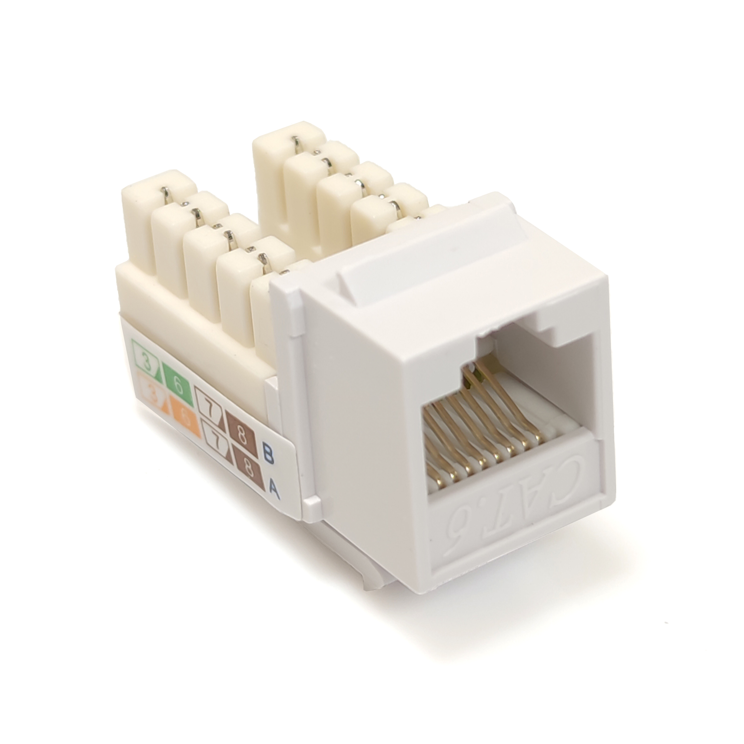 Модуль KeyStone RJ45 UTP, кат. 6, 110, Slim, W - 16.6 мм, білий ...