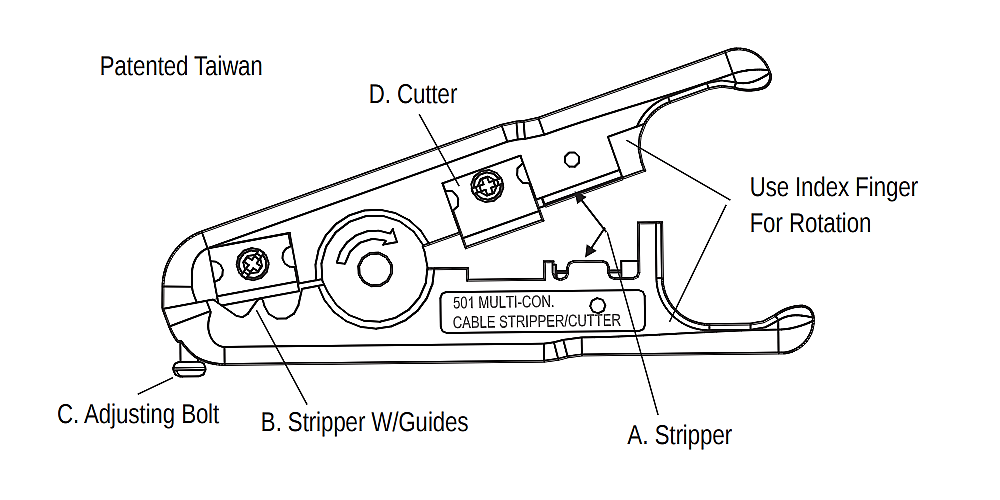 Twisted Pair UTP/STP Cable Stripper- buy in Kiev, Kharkov, Odessa ...