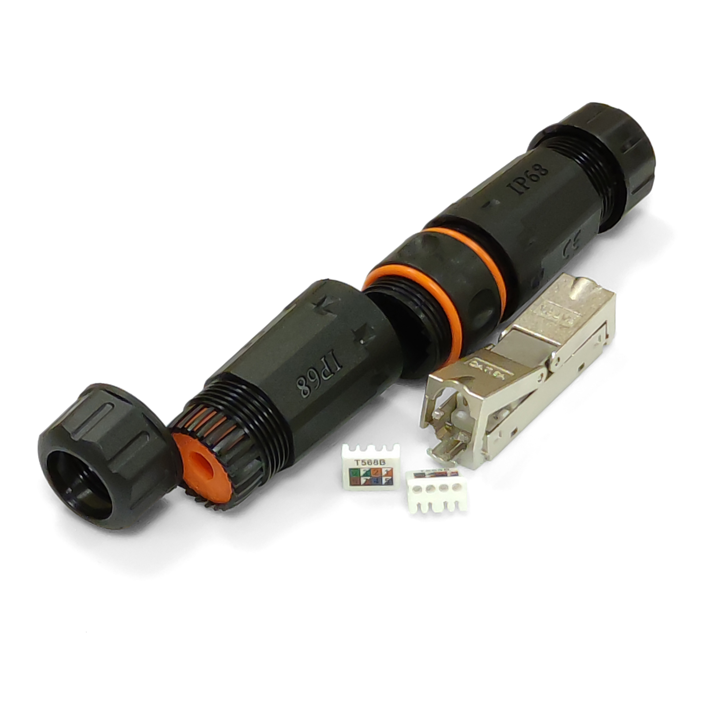 Водонепроникний з'єднувач IP68 для витої пари, STP, кат. 6a - купити в ...