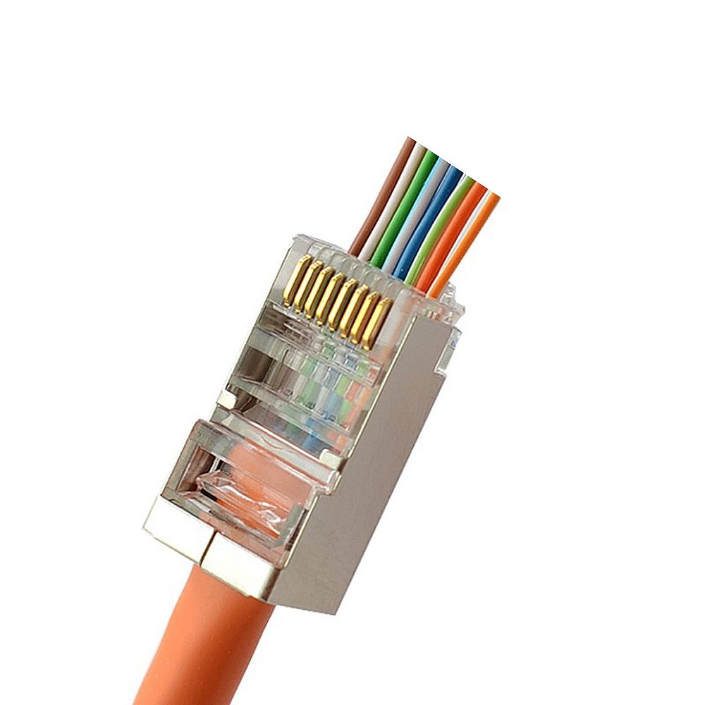 STP RJ45 connector cat. 5e with through holes. - buy in Kiev, Kharkov ...
