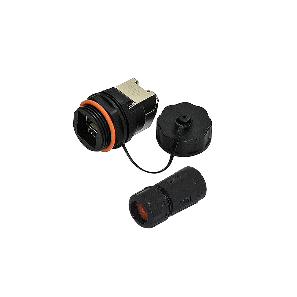 Герметичний роз'єм IP68, RJ45, STP, кат. 6a, з кришкою