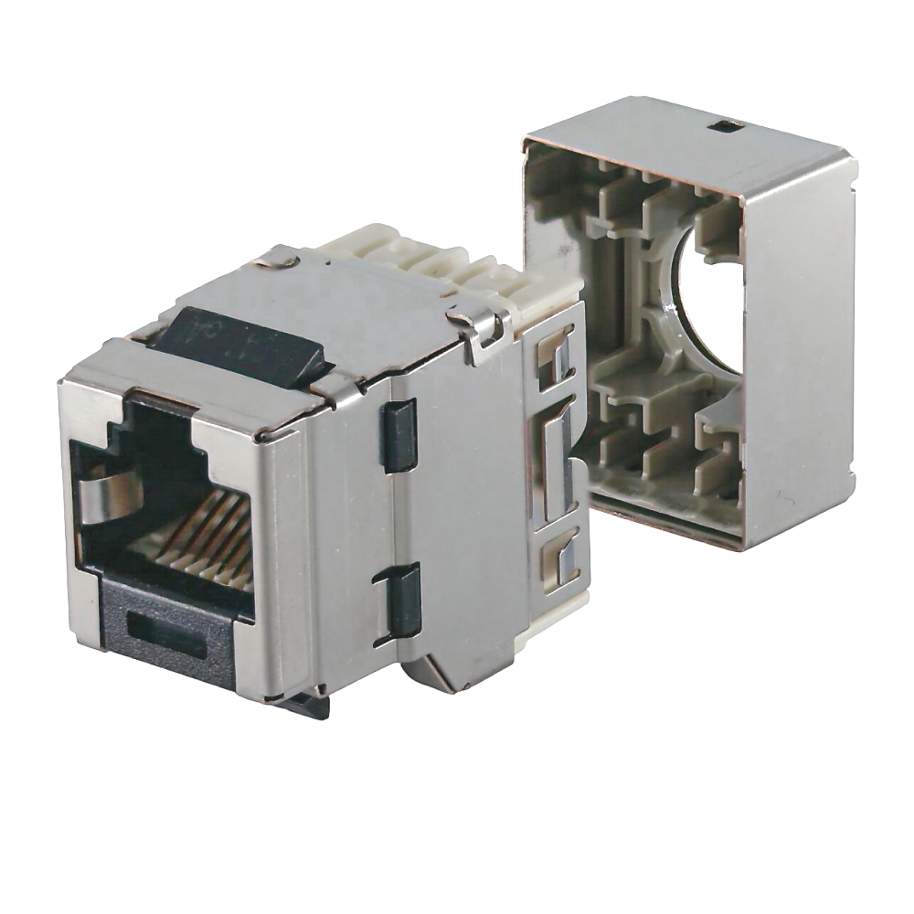 Shielded Keystone RJ45 Jack Module, Cat 6A, Black - buy in Kiev ...