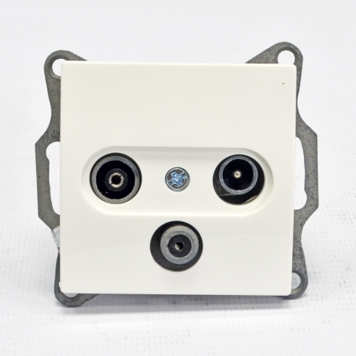 Satellite Socket TV + R + SAT, without frame, white. - buy in Kiev ...