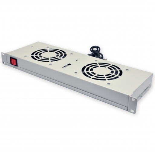 Fan Module 19 ’’, 1U, two fans, gray. - buy in Kiev, Kharkov, Odessa ...