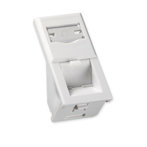 FutureCom™ Euromod shuttered Adapter Module, 50x25mm, inclined, for 1x ...