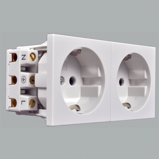 Dual Module, 220V, 100x50 mm, white - buy in Kiev, Kharkov, Odessa ...